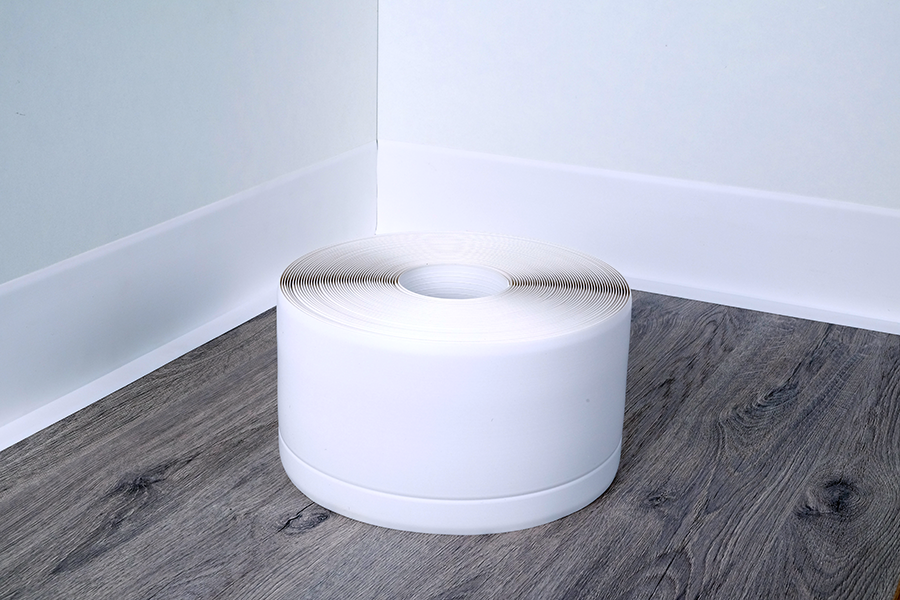 Pvc Skirting Board 100 25 1m Black Flexible Skirting Boards Self